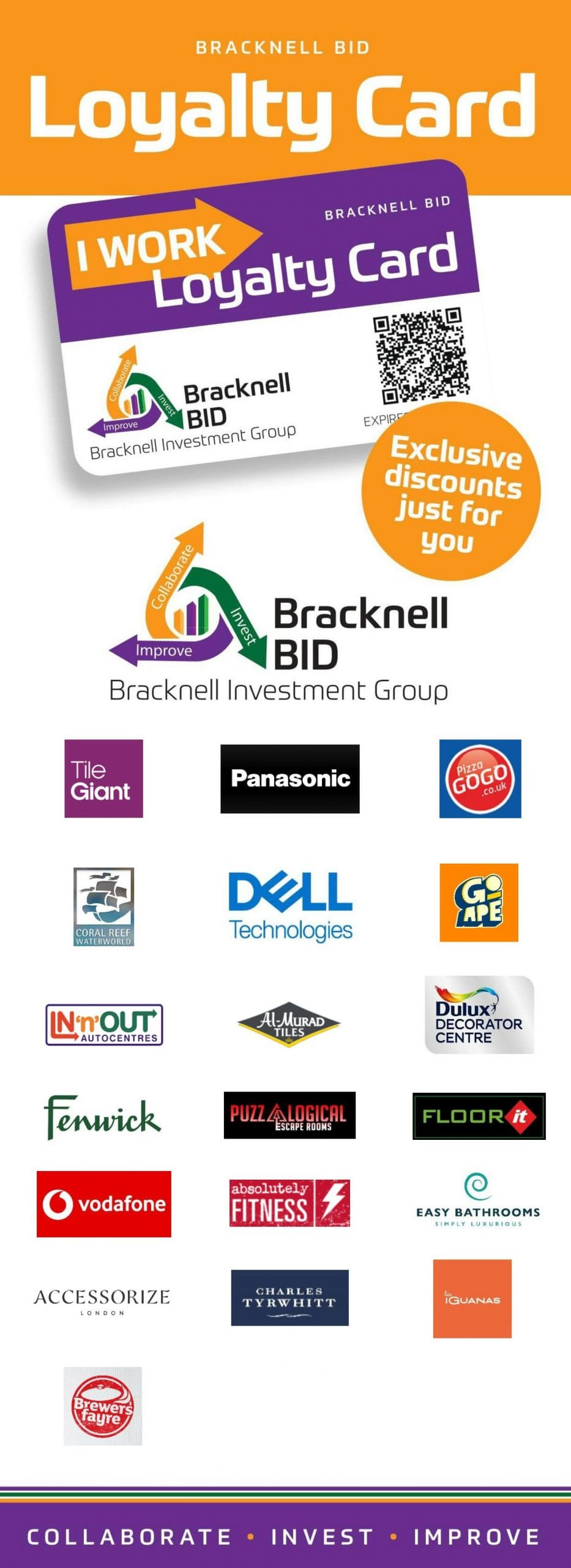 'I Work' Loyalty Card - Bracknell BID