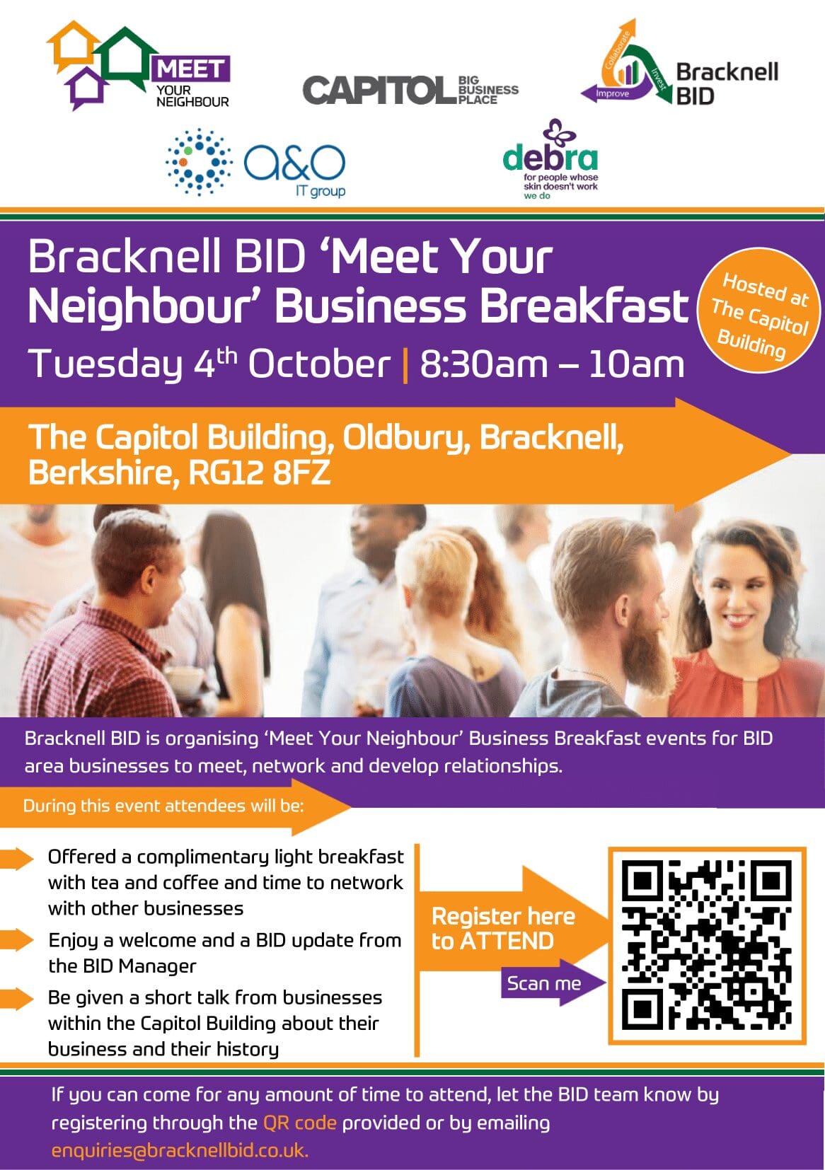 Bracknell BID 'Meet Your Neighbour Business Breakfast - The Capitol ...