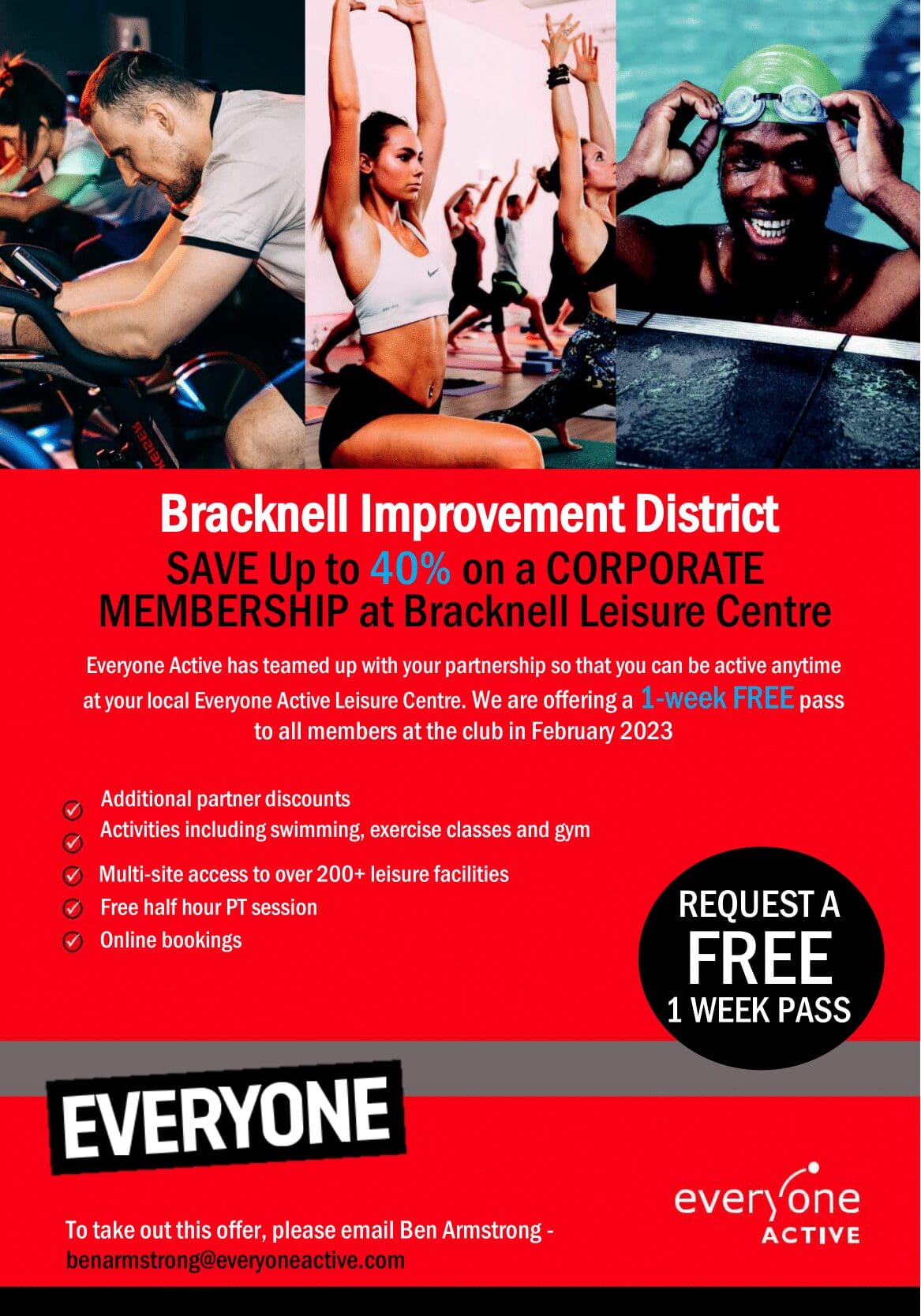 NEW Offer - Bracknell Leisure Centre: 1-WEEK FREE PASS this February ...