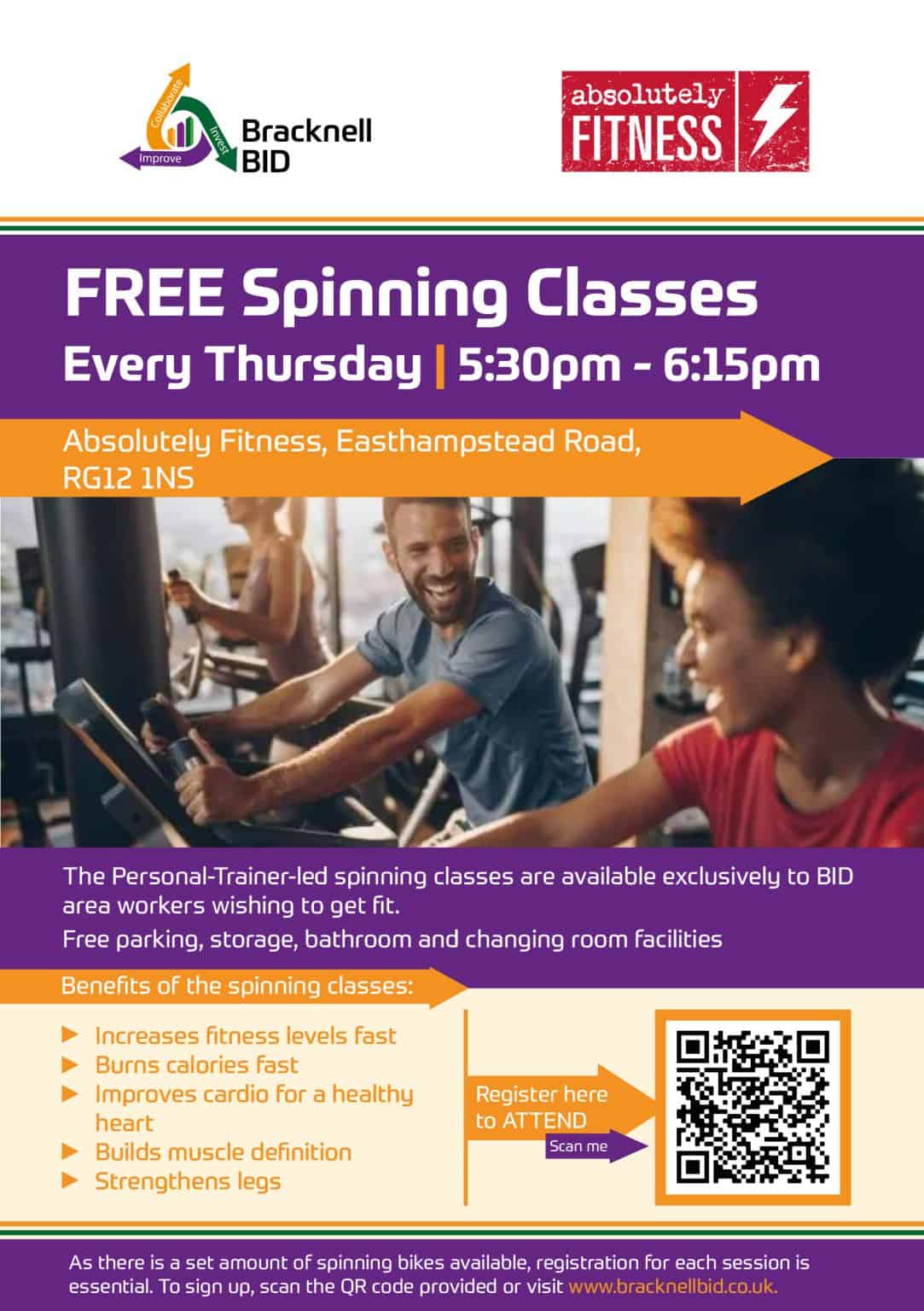 FREE Spinning Classes for BID area workers launching this August ...