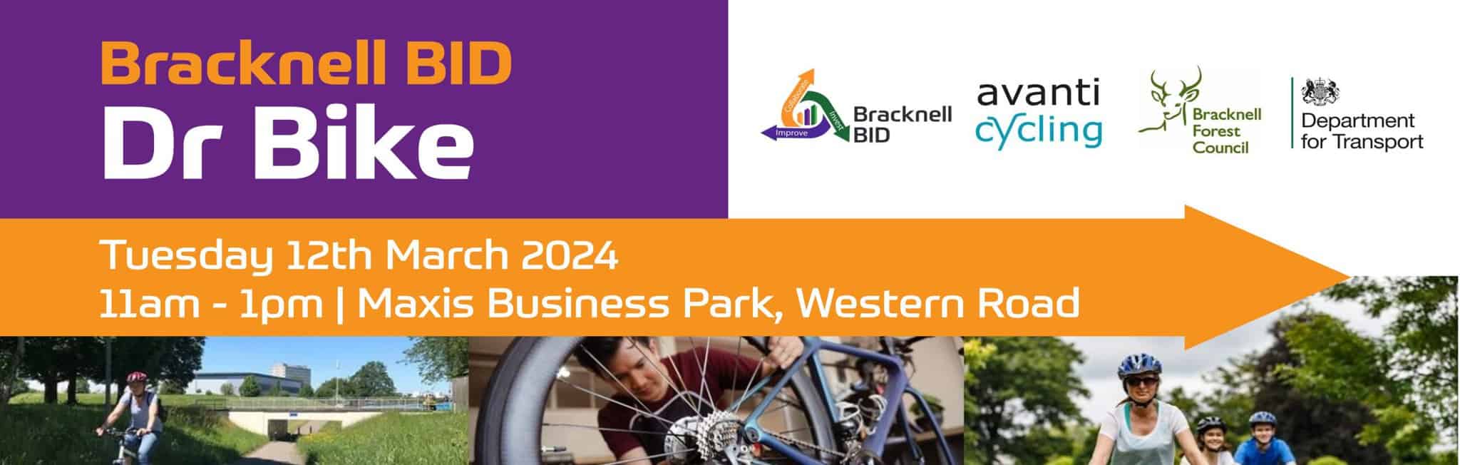 Bracknell BID Dr Bike Session - 12th March 2024 - Bracknell BID